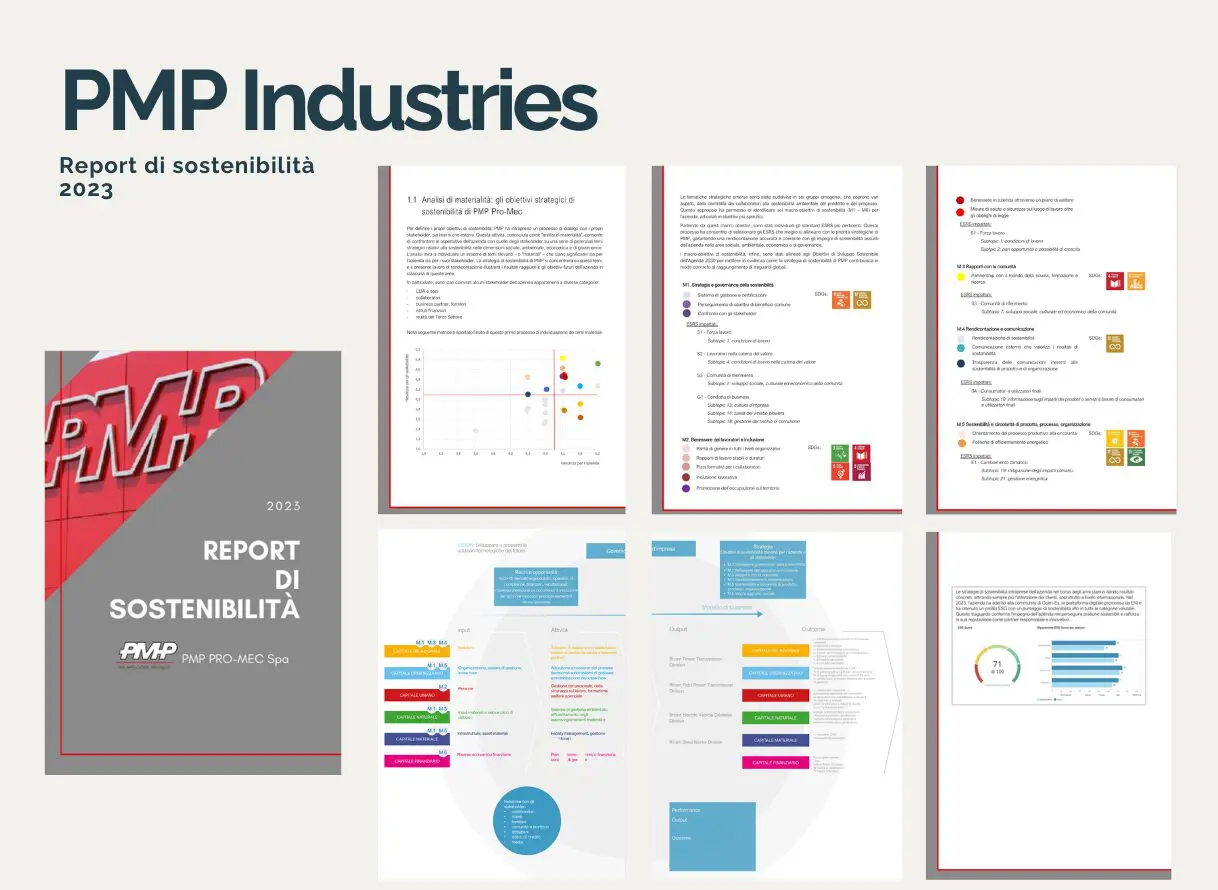 PMP INDUSTRIES – Report di sostenibilità | Finpro ESG